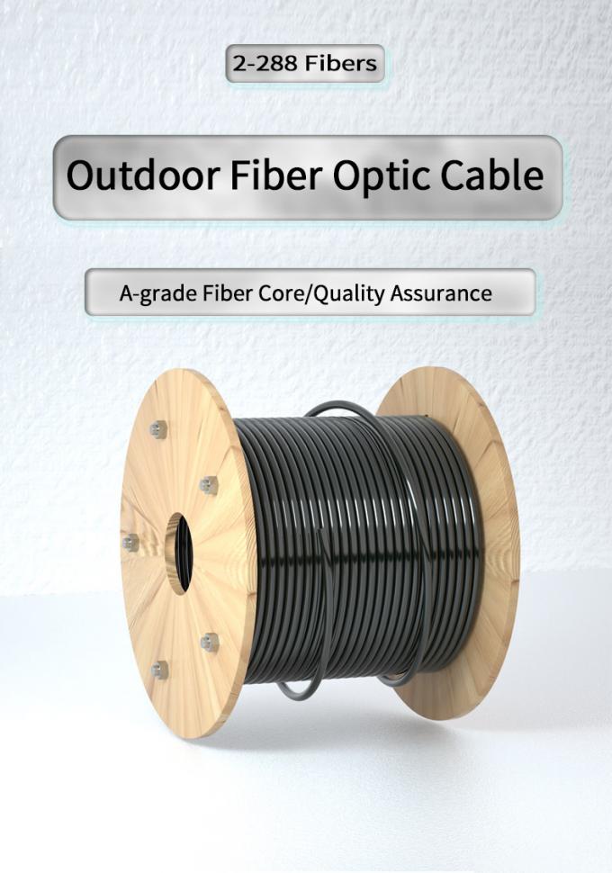 G652D 36B1.3 Fiber Armoured Cable 4 Core Armoured Fiber Optic Cable