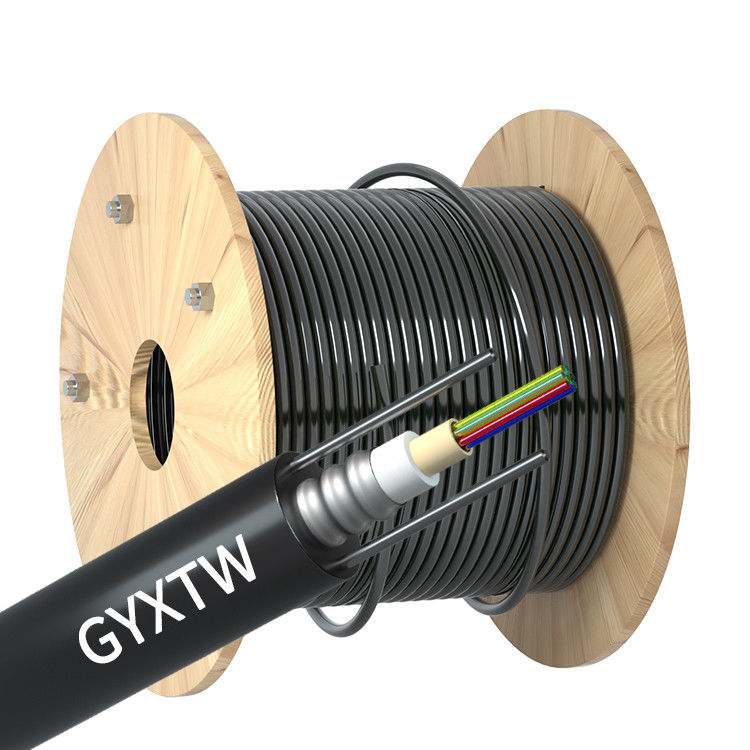 12 24Core GYXTW Outdoor Armoured Fiber Optical Cable Network Data ...