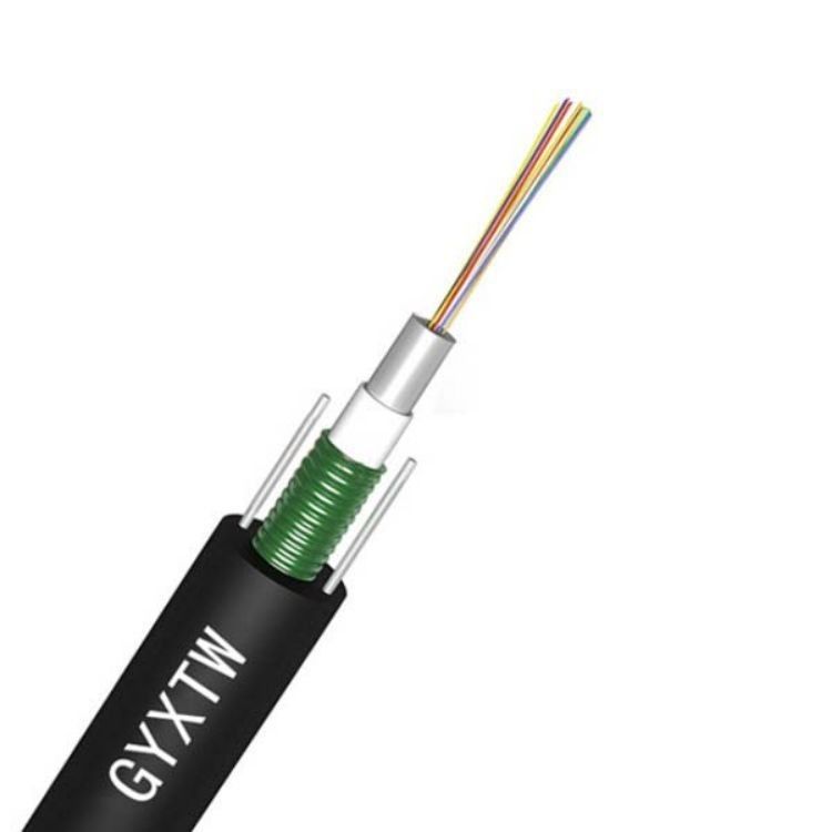 Fiber Optic Cable GYXTW Armoured Single Mode Outdoor 2/4/6/8/12/16/24 ...
