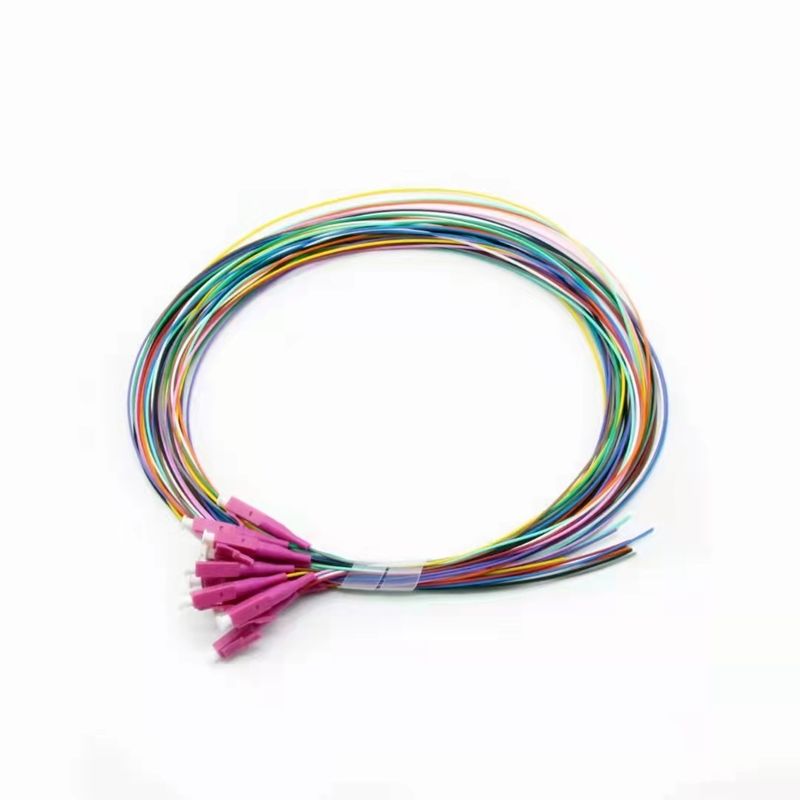12 Cores LC UPC Fiber Optic Pigtail Multimode G657A1 FTTH Pigtail For ...