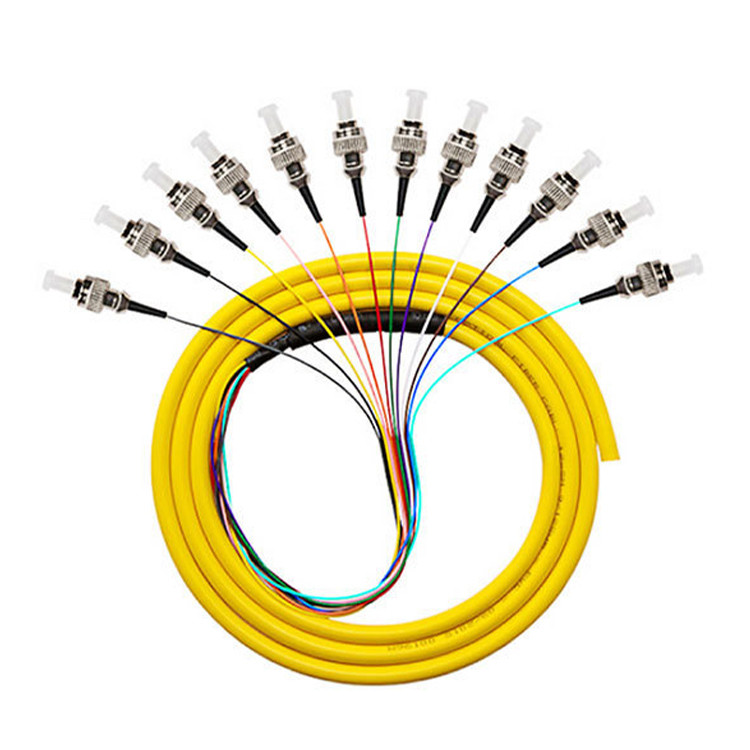 Multimode 50/125 62.5/125 SM 12 Cores Coated Fiber Optic Pigtail for 4g ...