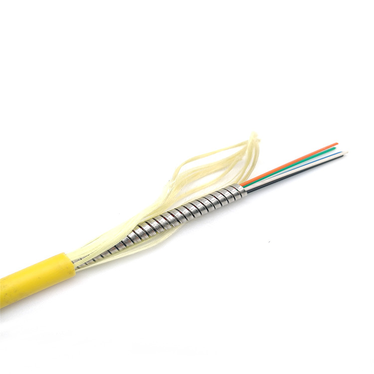 6C G657A2 LSZH PE PVC Anti Rodent Armoured Fiber Cable With 6 Conductors