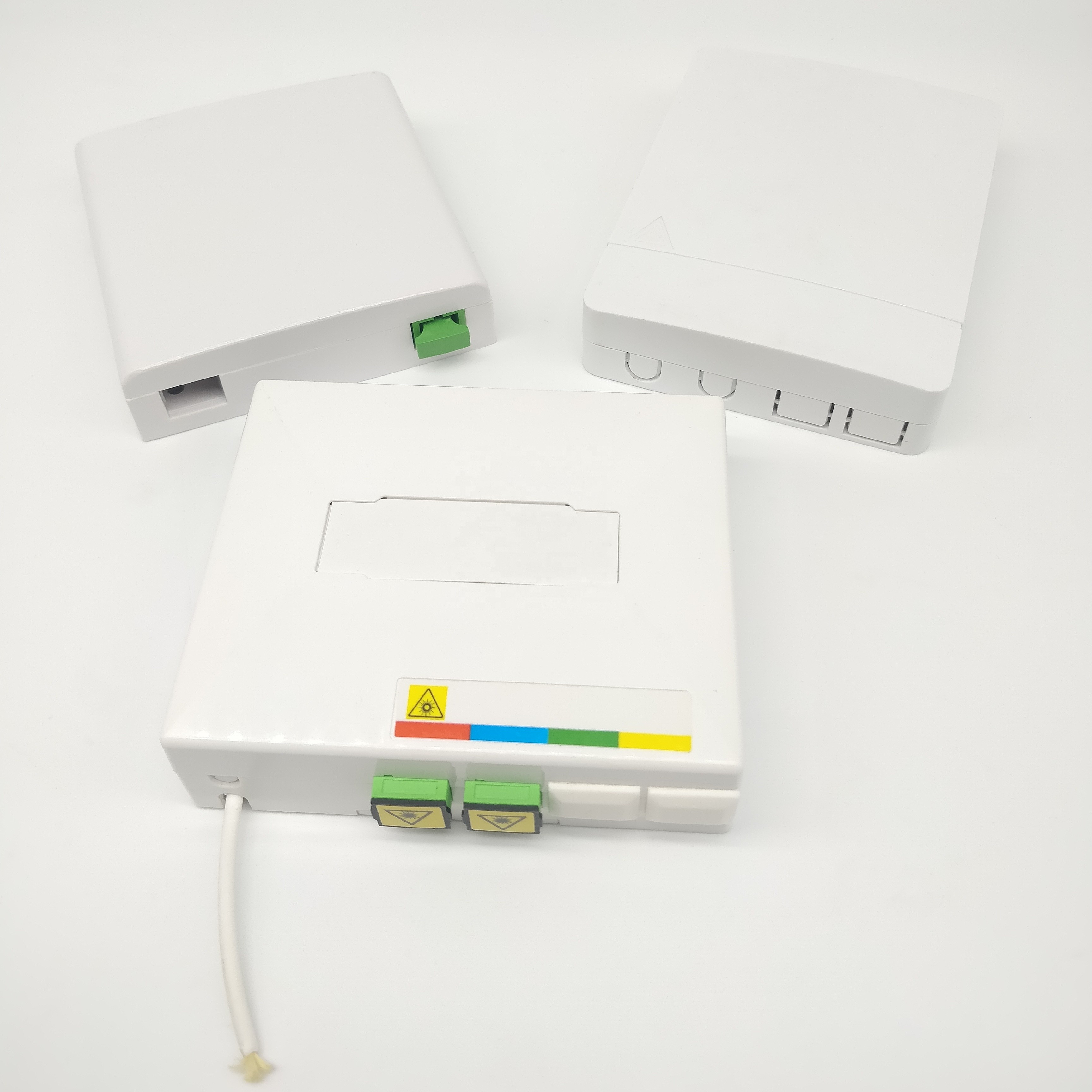 2 Port Ftth Fiber Optic Termination Box SC/APC Adapter Fiber ...