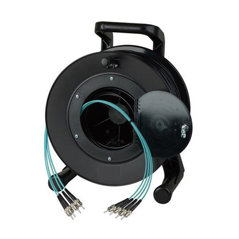 Spiral Armored Military Tactical Fiber Optic Cable With LSZH/PVC/TPU Jacket